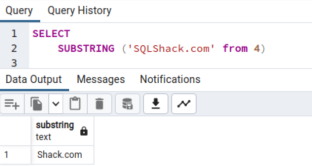 Understanding Postgresql Substring Function