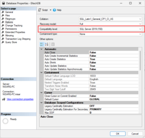 Different ways to identify and change compatibility levels in SQL Server