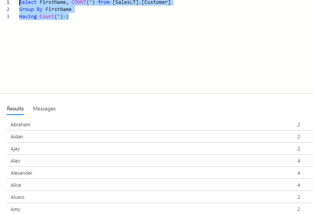 Finding Duplicates in SQL